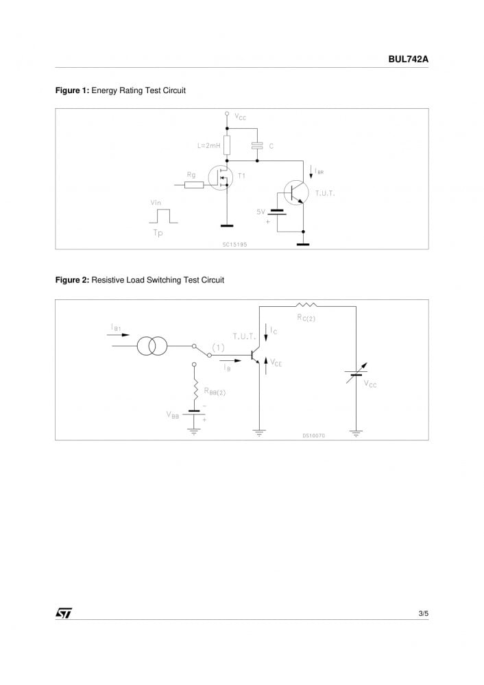 BUL742A datasheet page 3