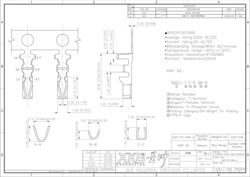 X2011TF-PSN-A technical document preview