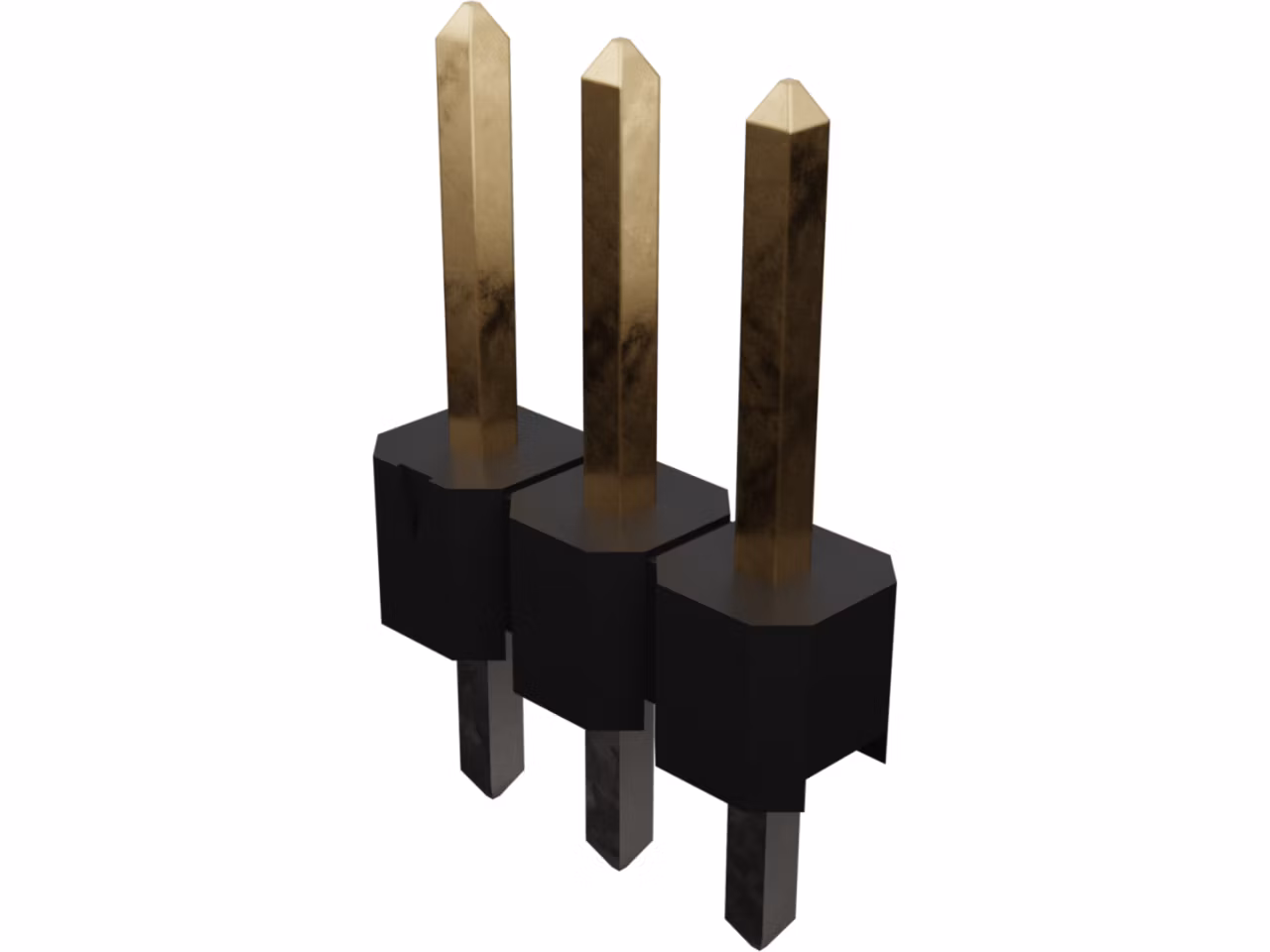 KK 254 PCB Header, Through Hole, Breakaway, Vertical, 3 Circuits, 0.38µm Gold (Au) Plating, Tray Packaging, Lead-Free for sale