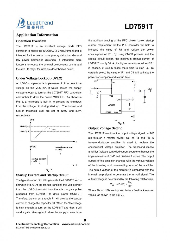 LD7591T datasheet page 8
