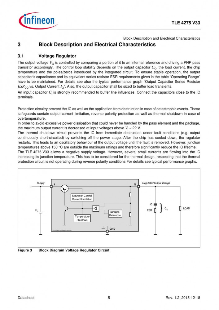 TLE4275GV33ATMA1 datasheet page 5