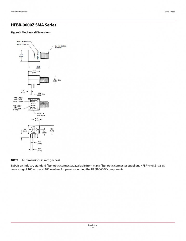 HFBR-2602Z datasheet page 3