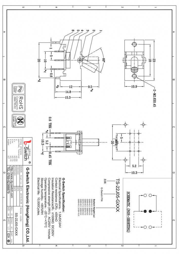 TS-22J05-G090 technical document preview