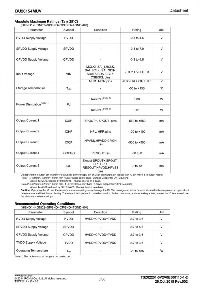 BU26154MUV-E2 technical document page 5