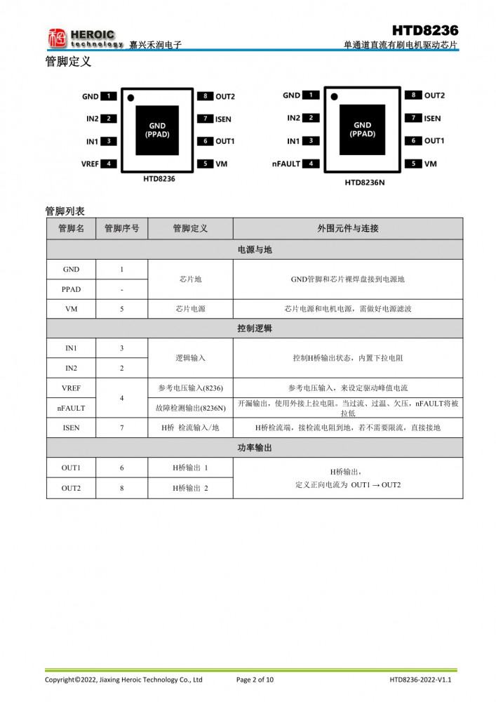 HTD8236ESD datasheet page 2