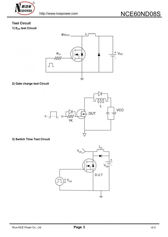 NCE60ND08S datasheet page 3