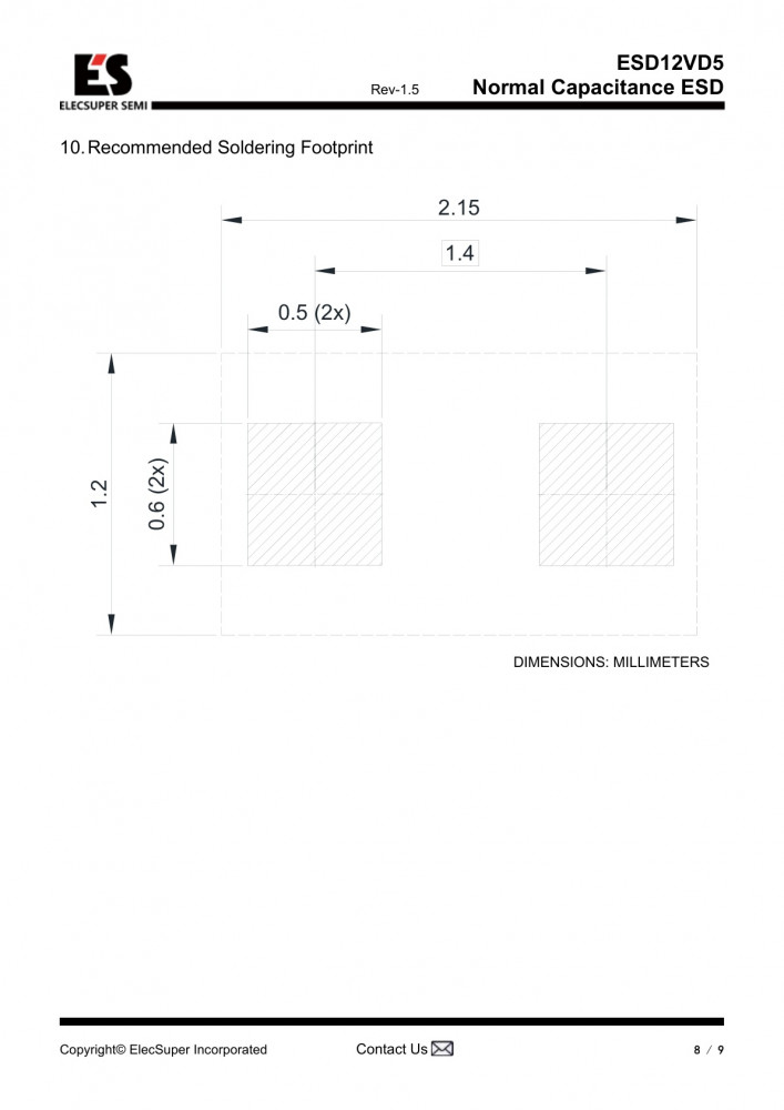 ESD12VD5 datasheet page 8