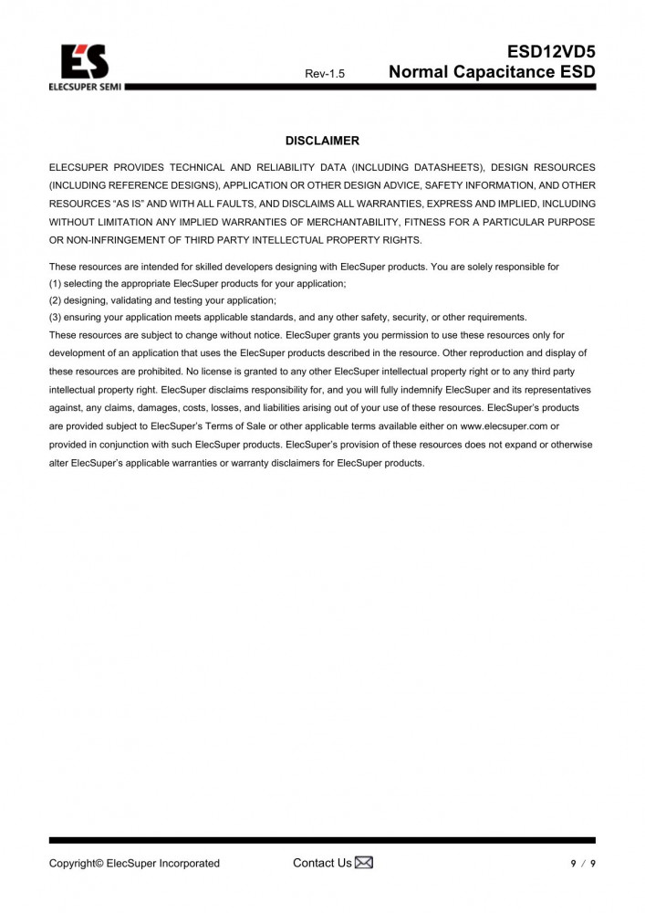 ESD12VD5 datasheet page 9
