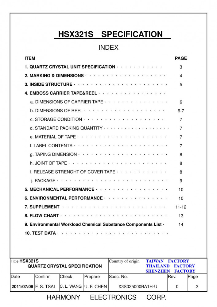 X3S025000BA1H-U specification page 2