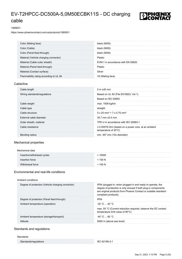 Phoenix Contact 1085631 technical document page 5