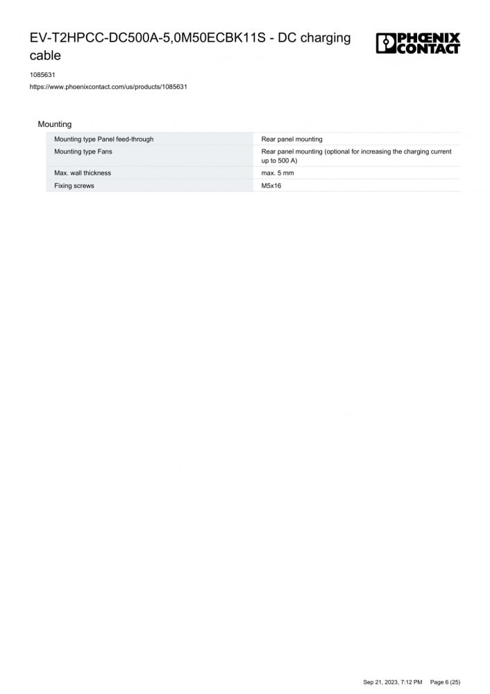 Phoenix Contact 1085631 technical document page 6