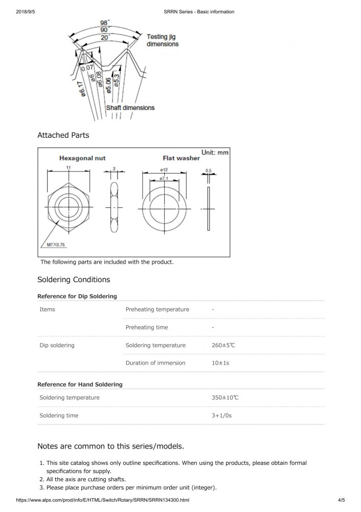 SRRN134300 datasheet page 4