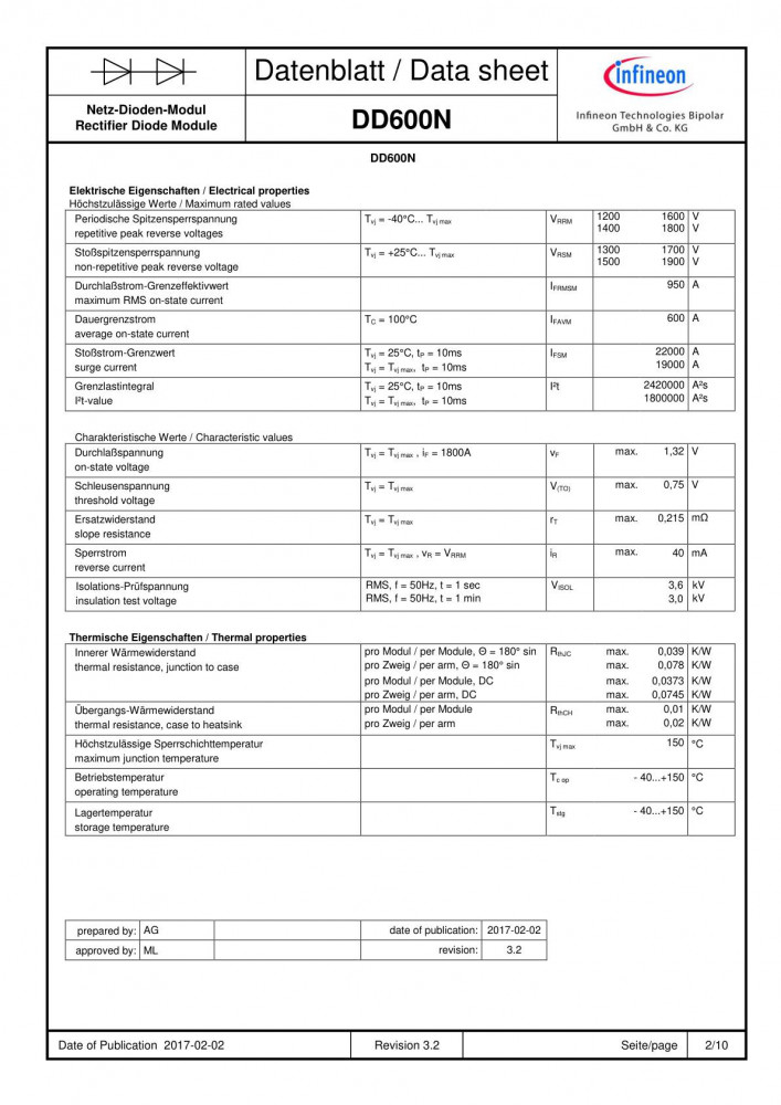 DD600N12K datasheet page 2