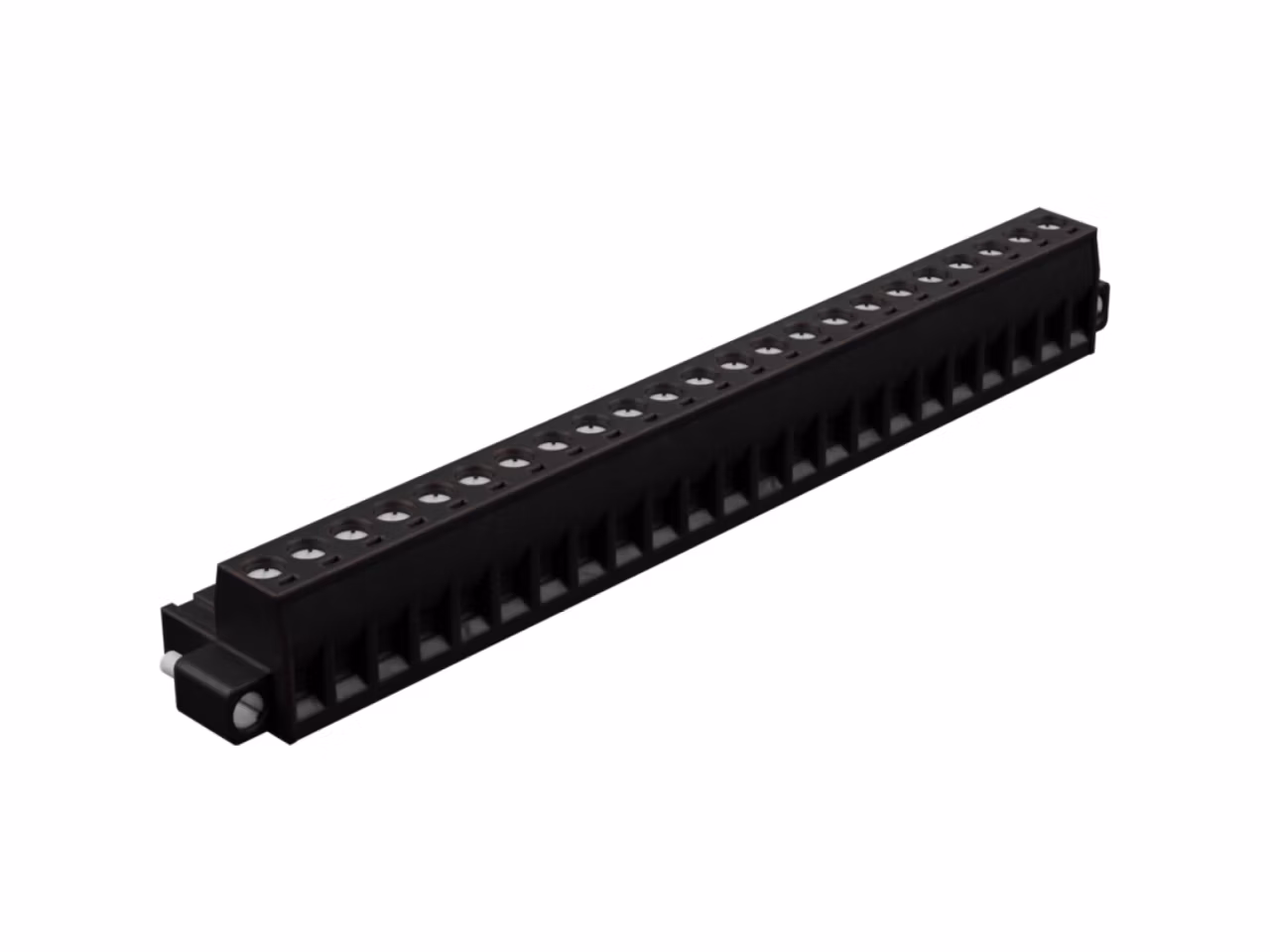 5.00mm Pitch Eurostyle Horizontal Plug, with Retention Screws and Standard Imprinting, Gold (Au) Plated, Black, 23 Circuits for sale