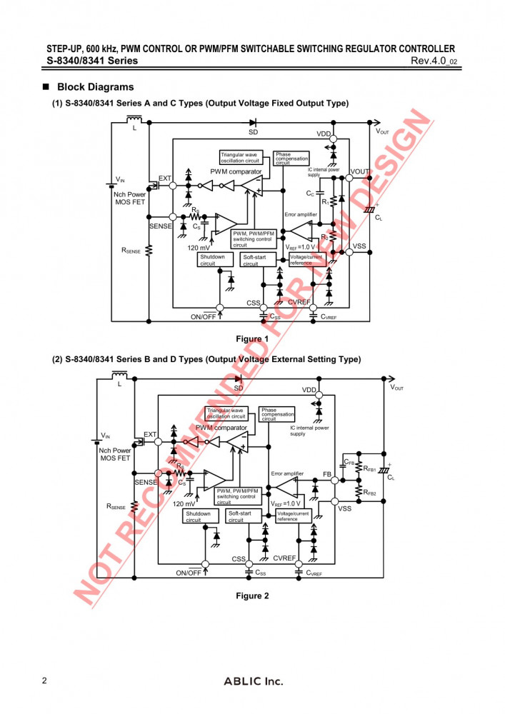 ABLIC S-8340/8341 datasheet page 2