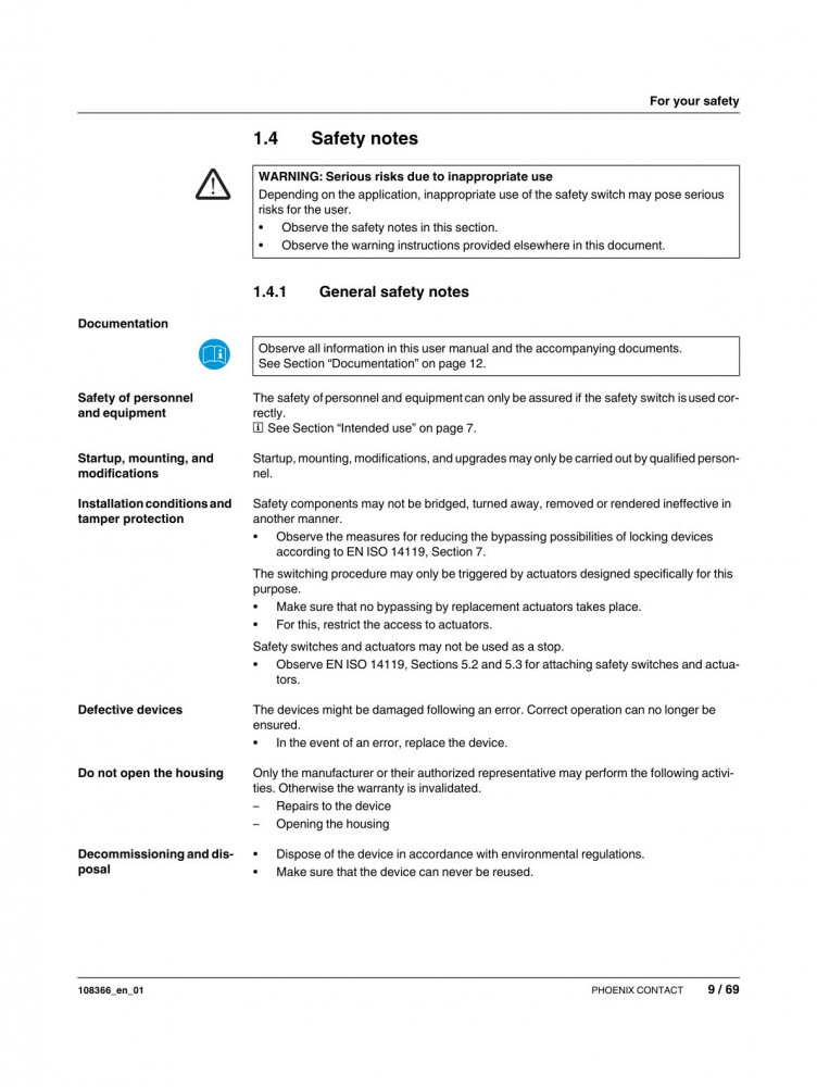 PSR-CT operating instructions page 9