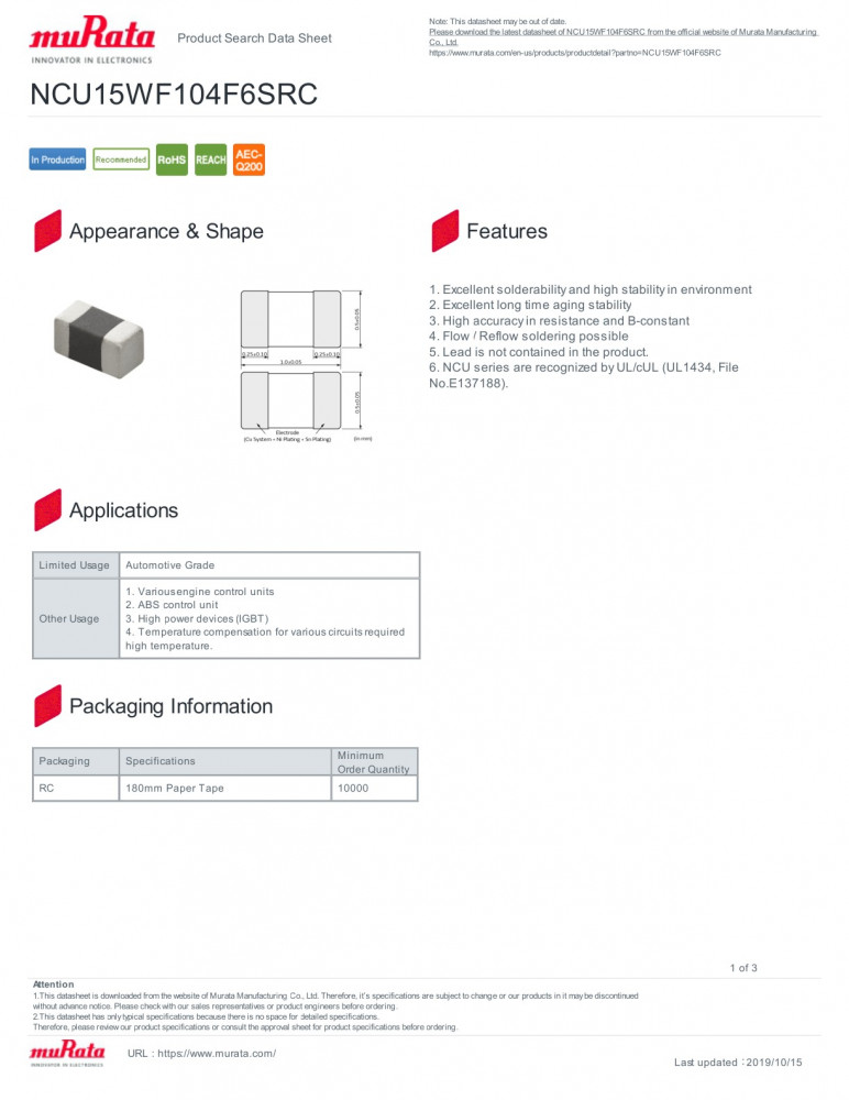 NCU15WF104F6SRC product document page 1