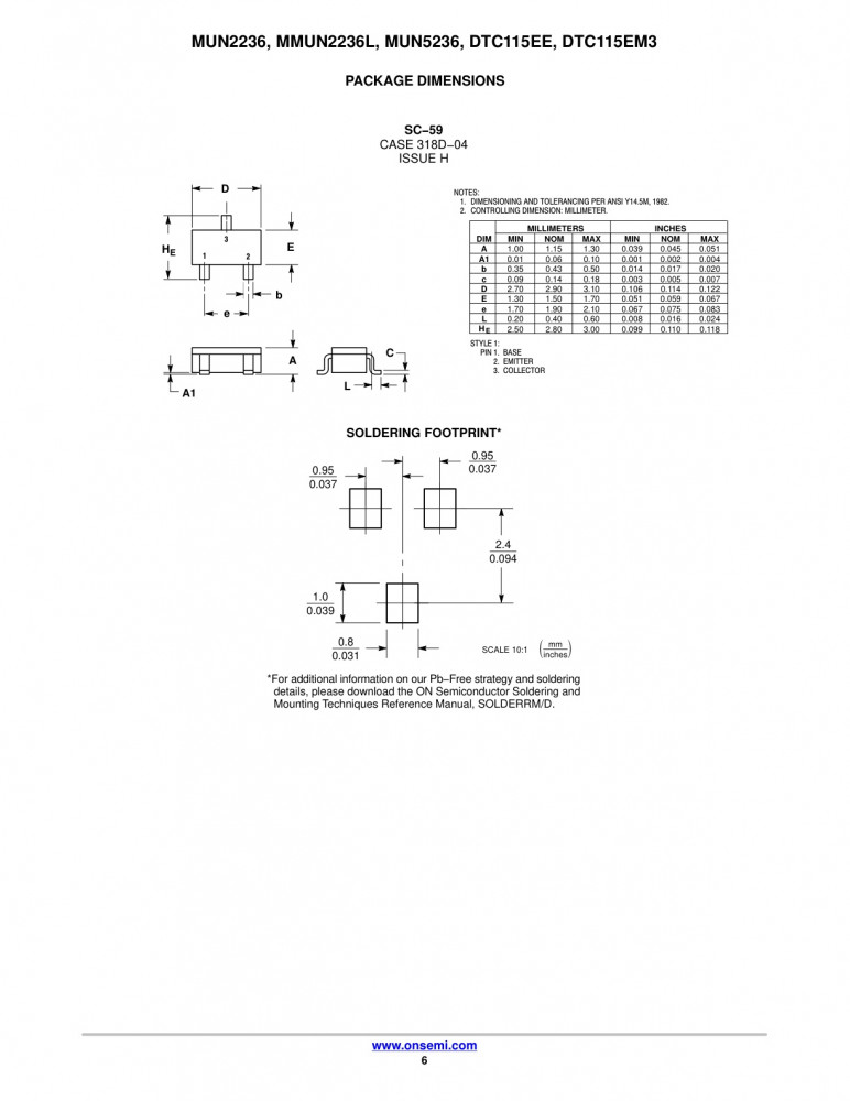 DTC115EM3T5G datasheet page 6