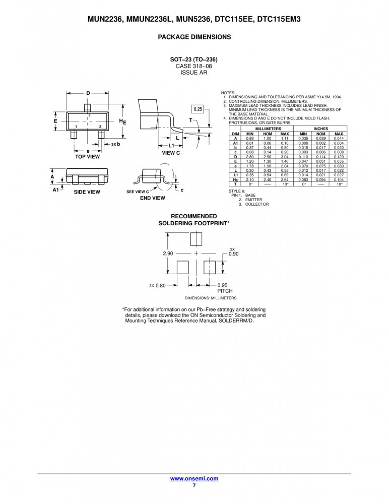 DTC115EM3T5G datasheet page 7