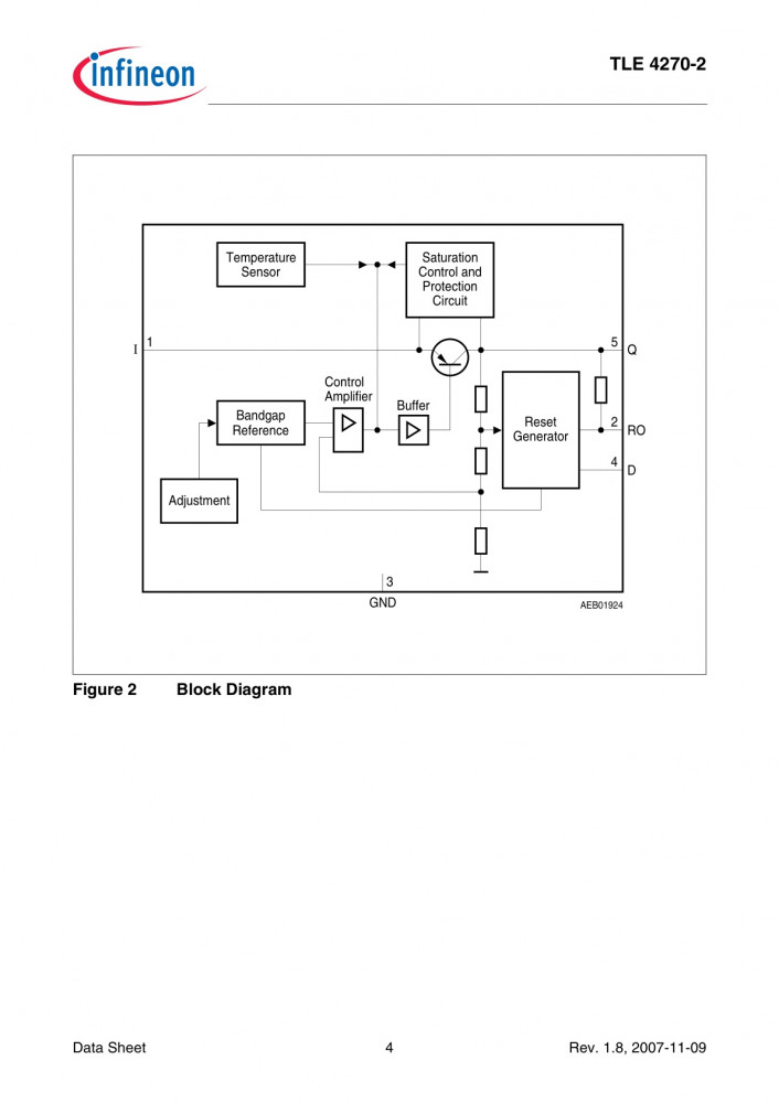 TLE4270-2 technical document page 4