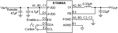 RT8288A - 4A, 21V 500kHz Synchronous Step-Down Converter