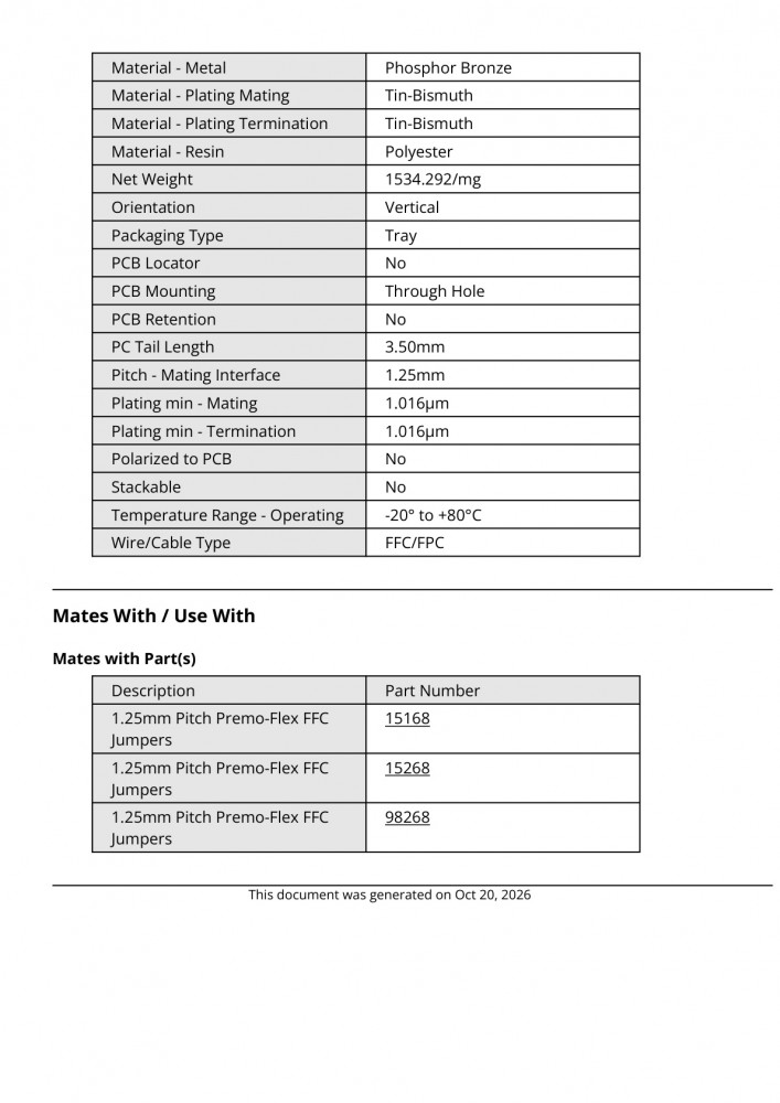 MOLEX 39532177 technical document preview, page 3
