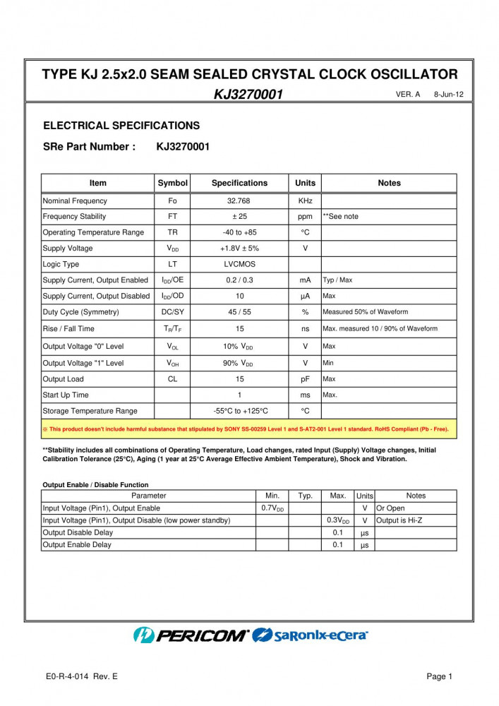 KJ3270001 specification page 3