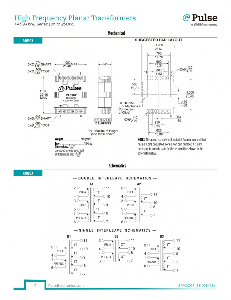 PA0909NL technical document page 2
