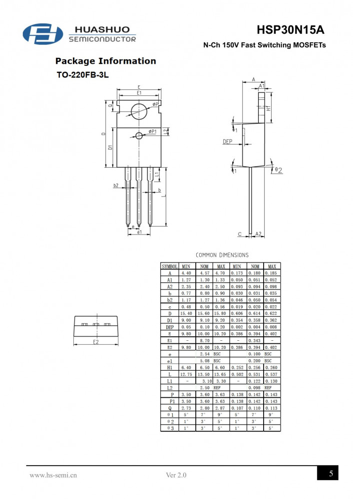 HSP30N15A datasheet page 5