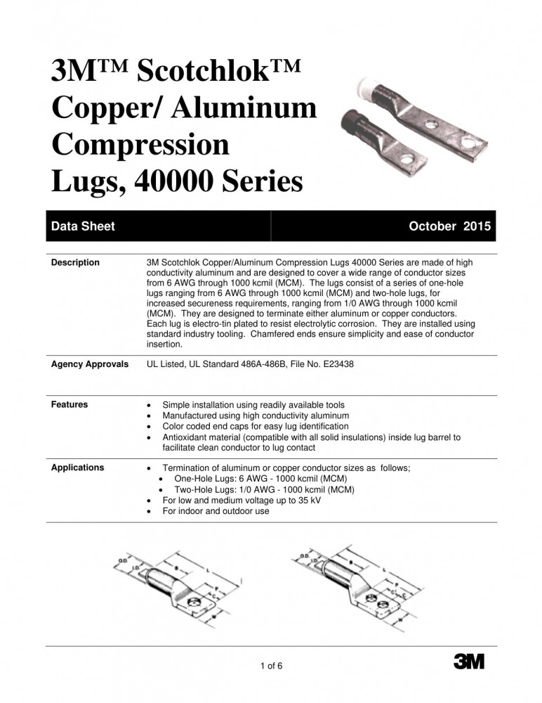 3M 40000 Series datasheet page 1