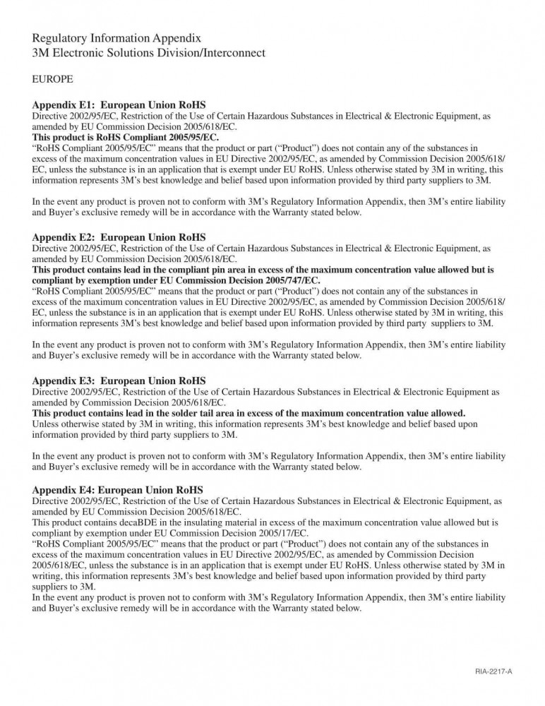 3M 929984-01-36-RK regulatory information