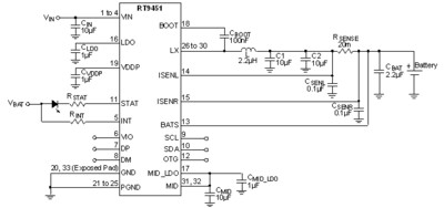 RT9527L - Single Cell Li-Ion Battery Charger with Adjustable Charging Current for Portable Applications
