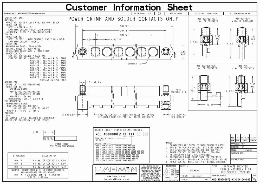 Harwin M80 drawing page 2