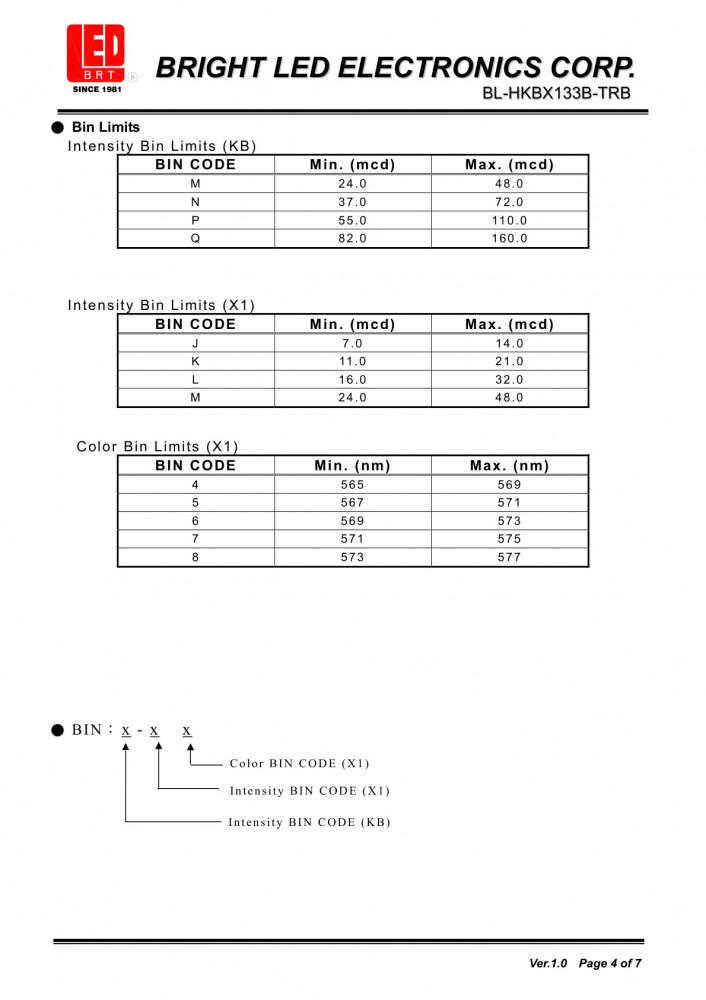 BL-HKBX133B-TRB datasheet page 5