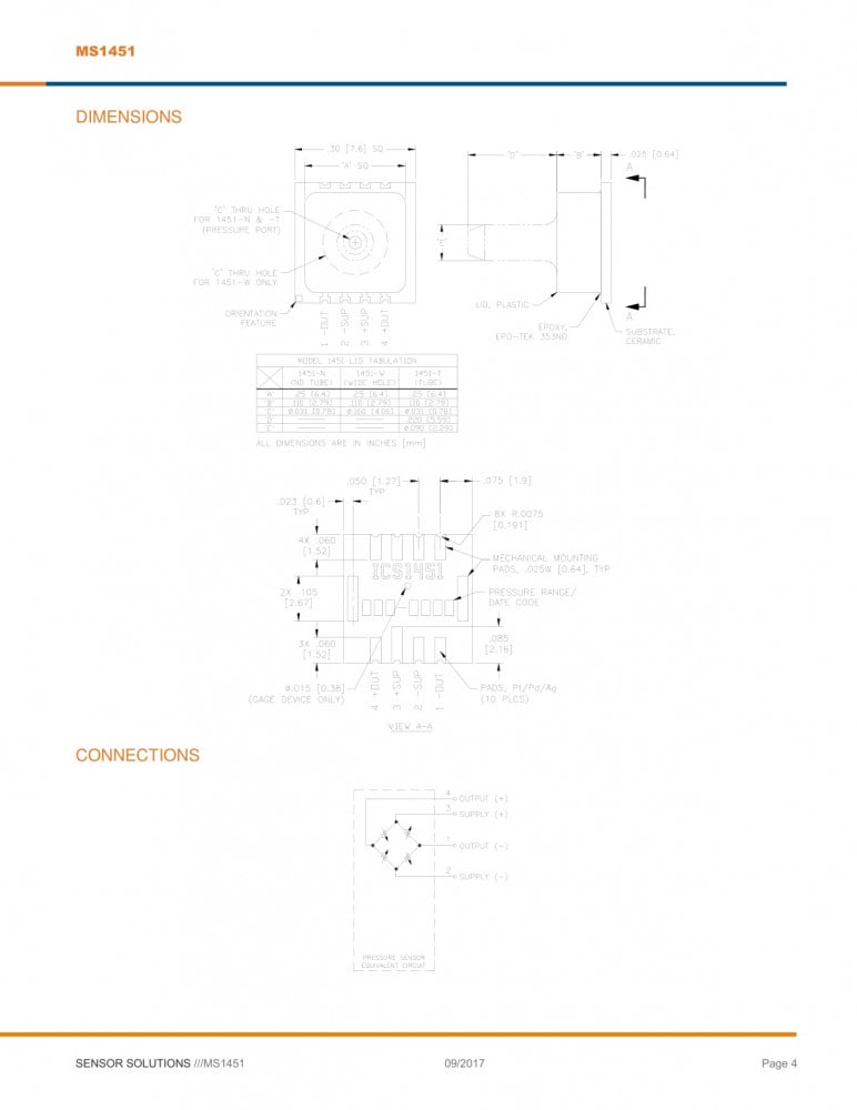 MS1451 connections page