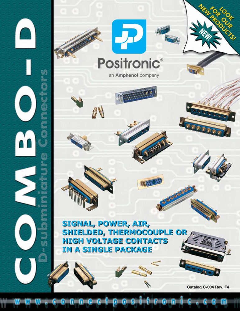 Amphenol Positronic Combo-D catalog page 1