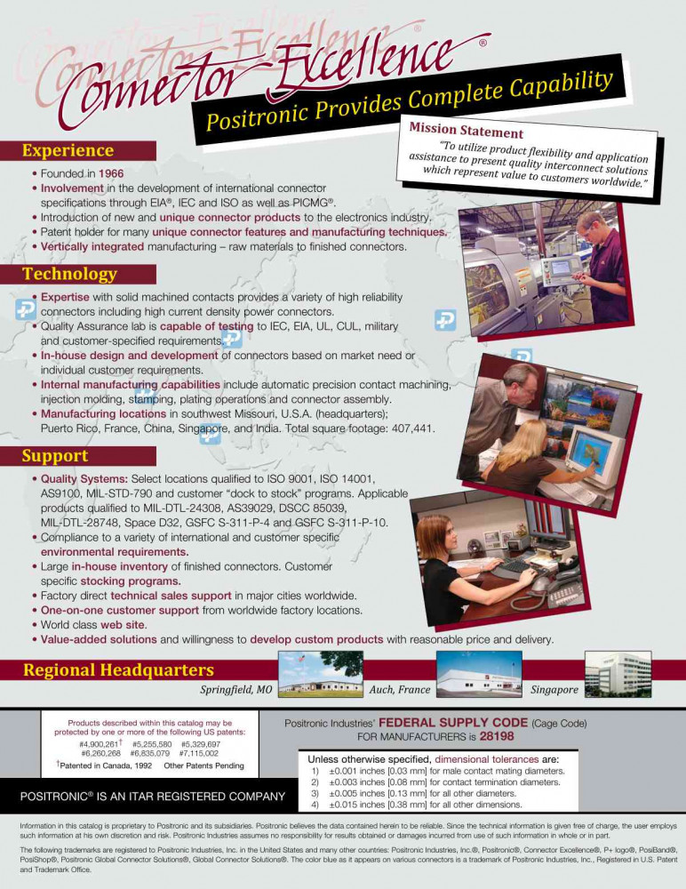 Amphenol Positronic Combo-D catalog page 2