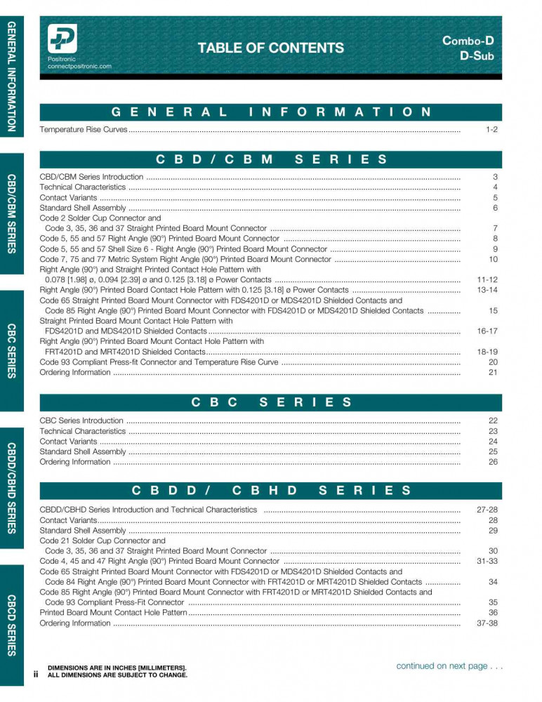 Amphenol Positronic Combo-D catalog page 4