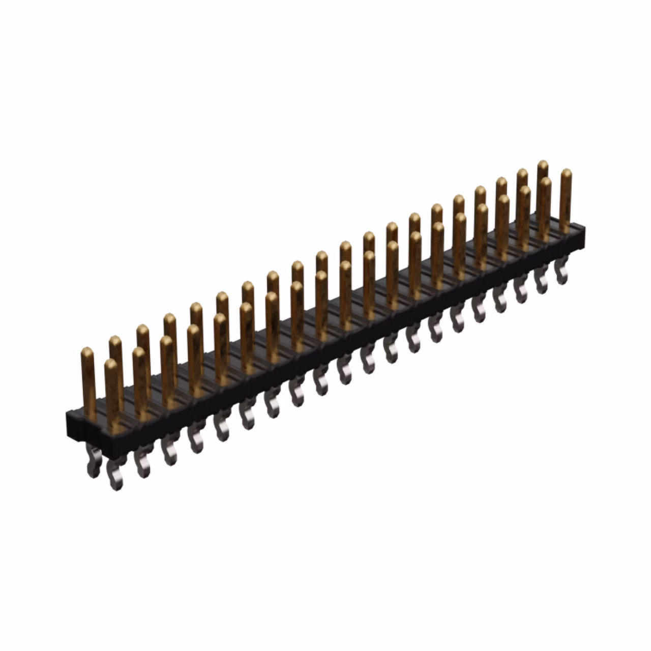 2.00mm Pitch Milli-Grid Straddle Mount Header, 40 Circuits, 0.38µm Gold (Au) Selective Plating, Tray Packaging, Lead-Free for sale