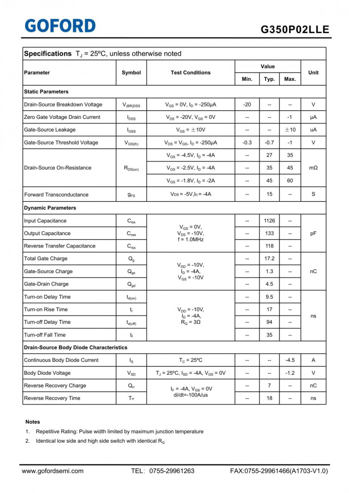 G350P02LLE datasheet page 2