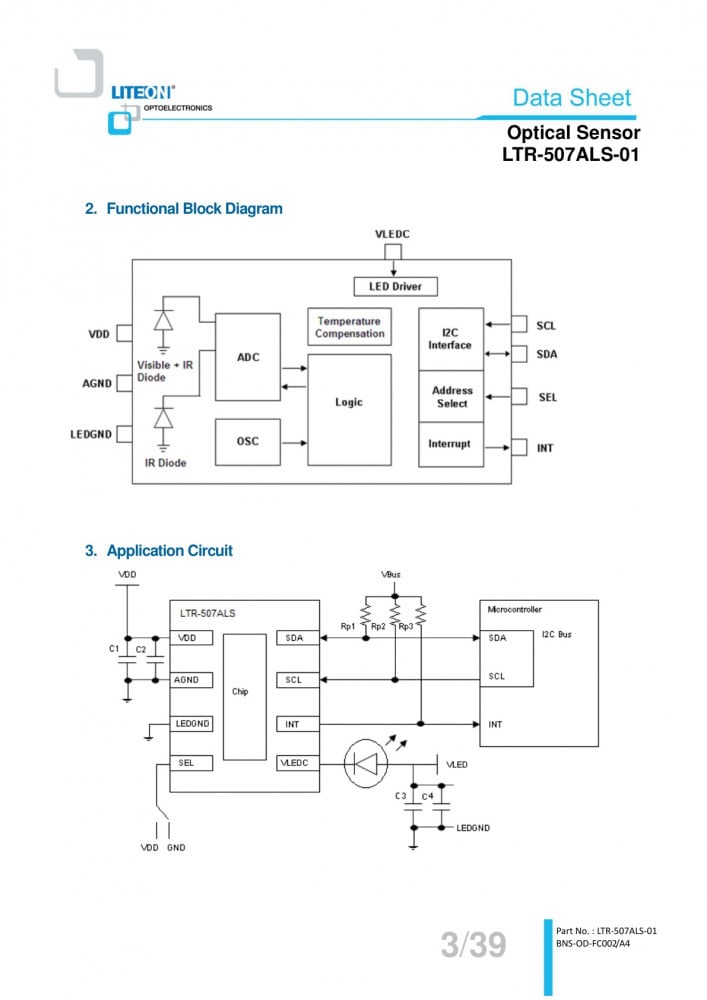 LTR-507ALS-01 datasheet page 4