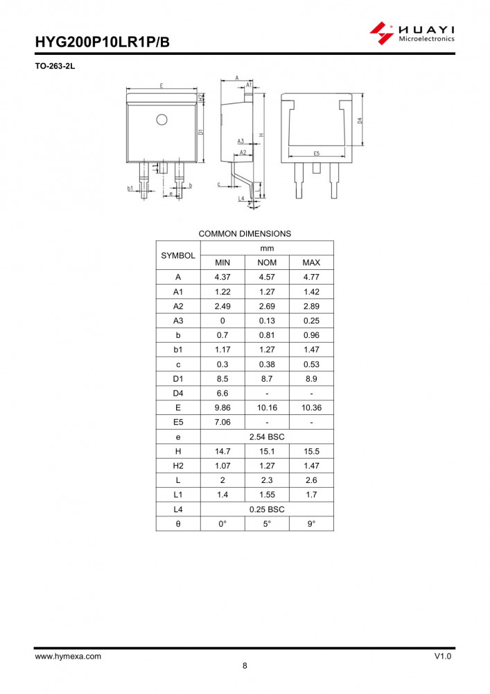 HYG200P10LR1P datasheet page 8