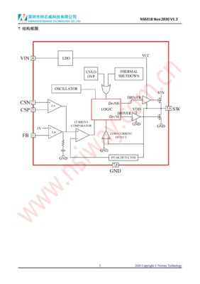 NS6318 4-30V Input 3.6A Output Synchronous Buck Regulator for sale