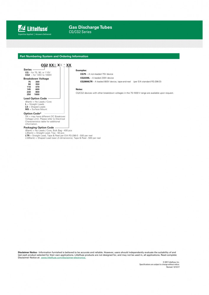 CG2600LTR datasheet page 6