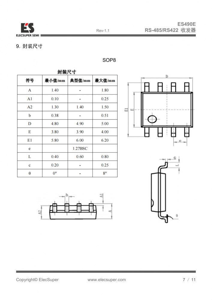 ES490EESA datasheet page 7