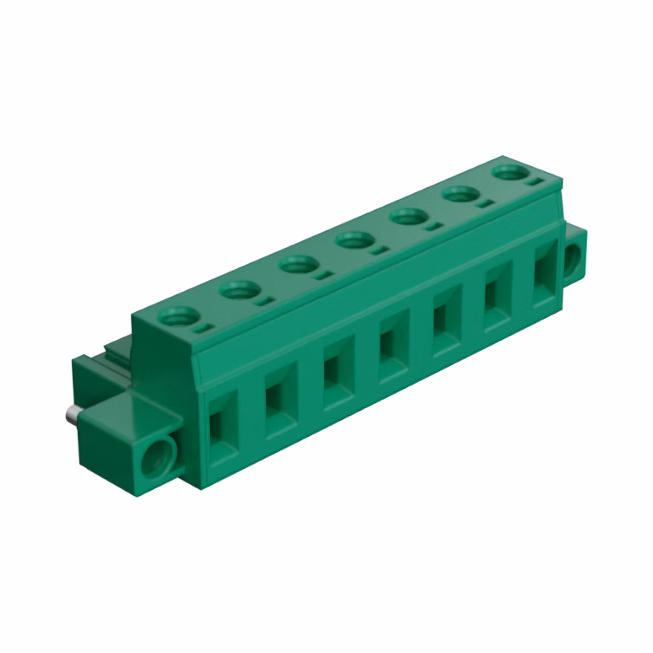 3.81mm Pitch Eurostyle Horizontal Plug, In-Line with Retention Screws, 4 Circuits