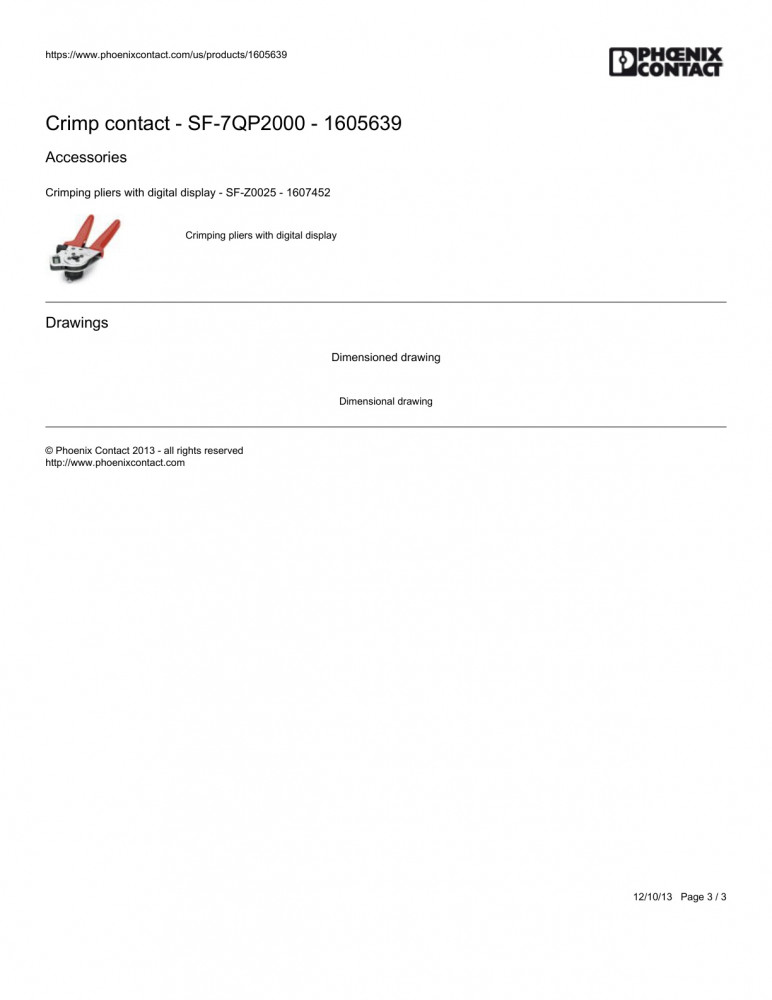 Phoenix Contact 1605639 product documentation page 3
