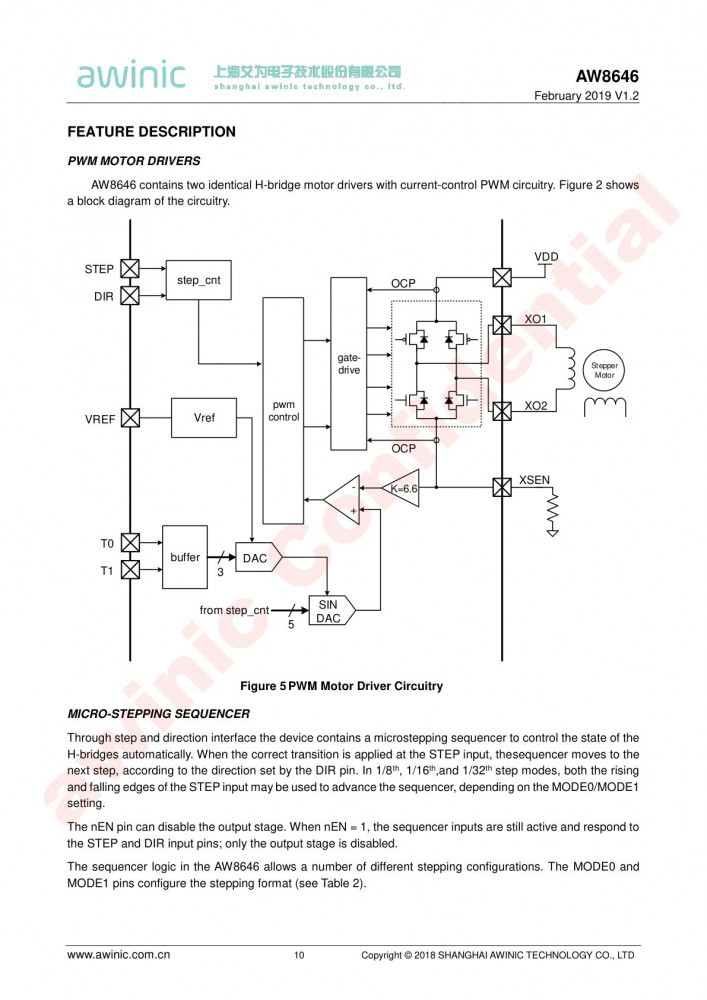 AW8646QNR datasheet page 10