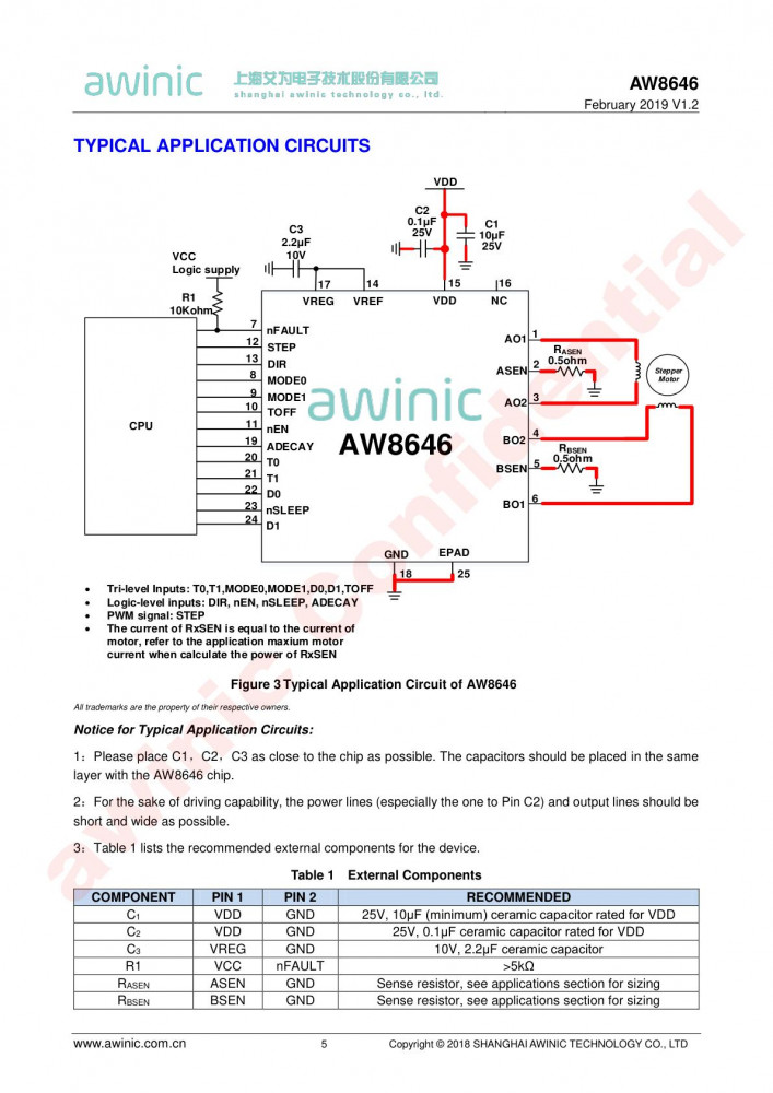 AW8646QNR datasheet page 5