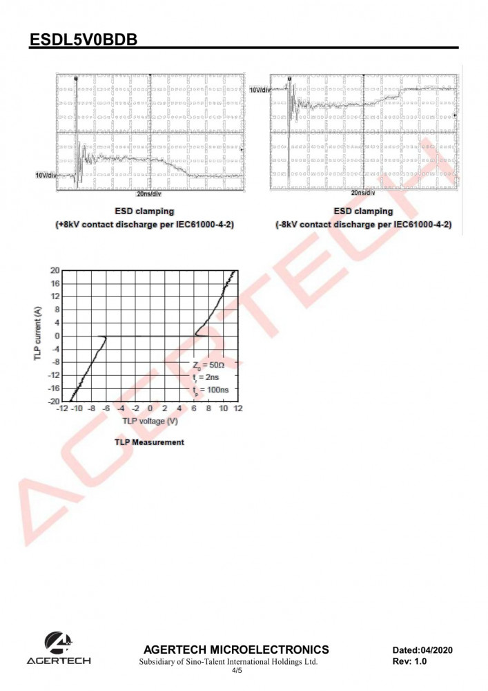 ESDL5V0BDB datasheet page 4